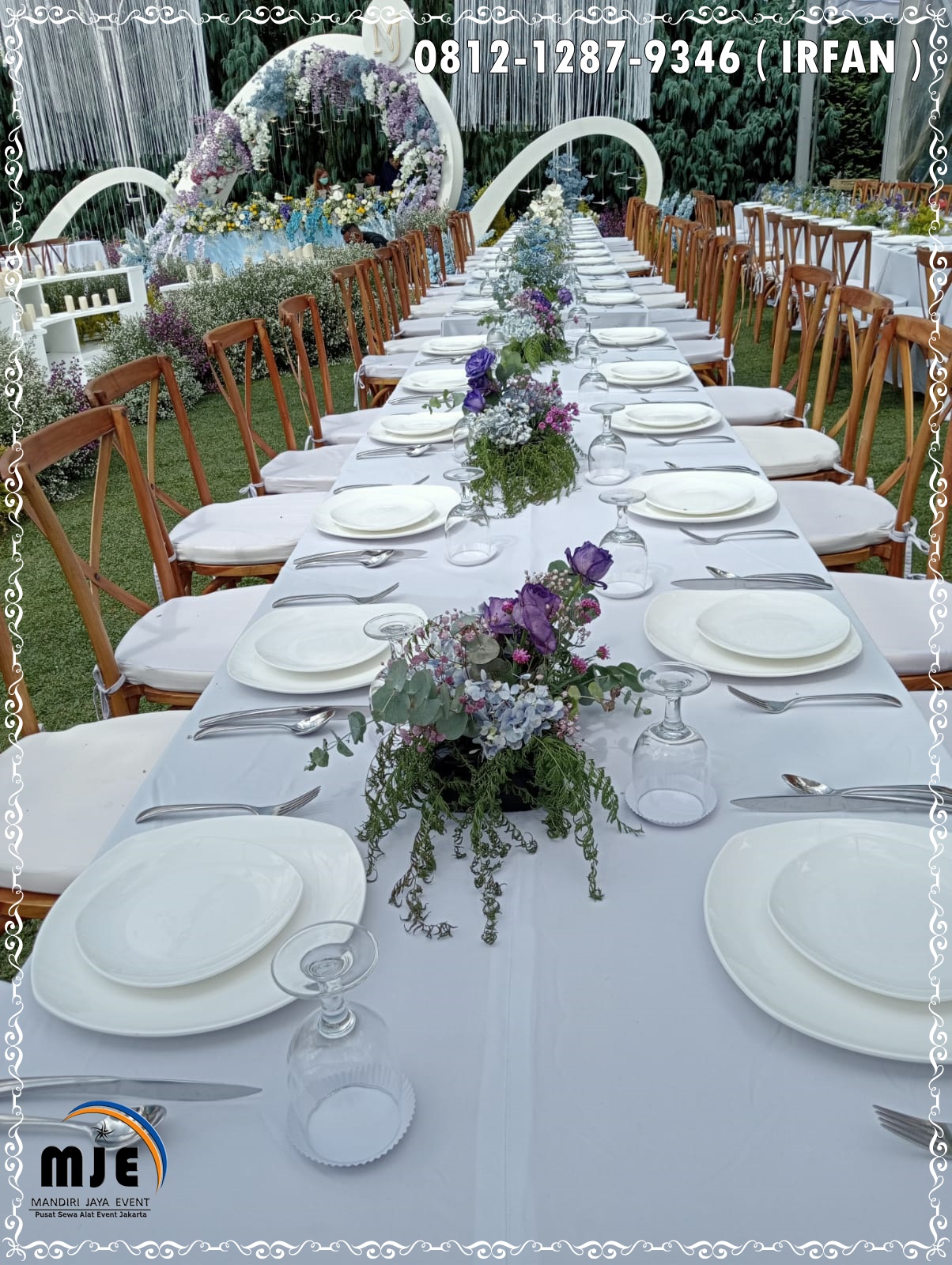 Meja Panjang/Long Table – Spesialis Jasa Dekorasi Wedding di Jakarta