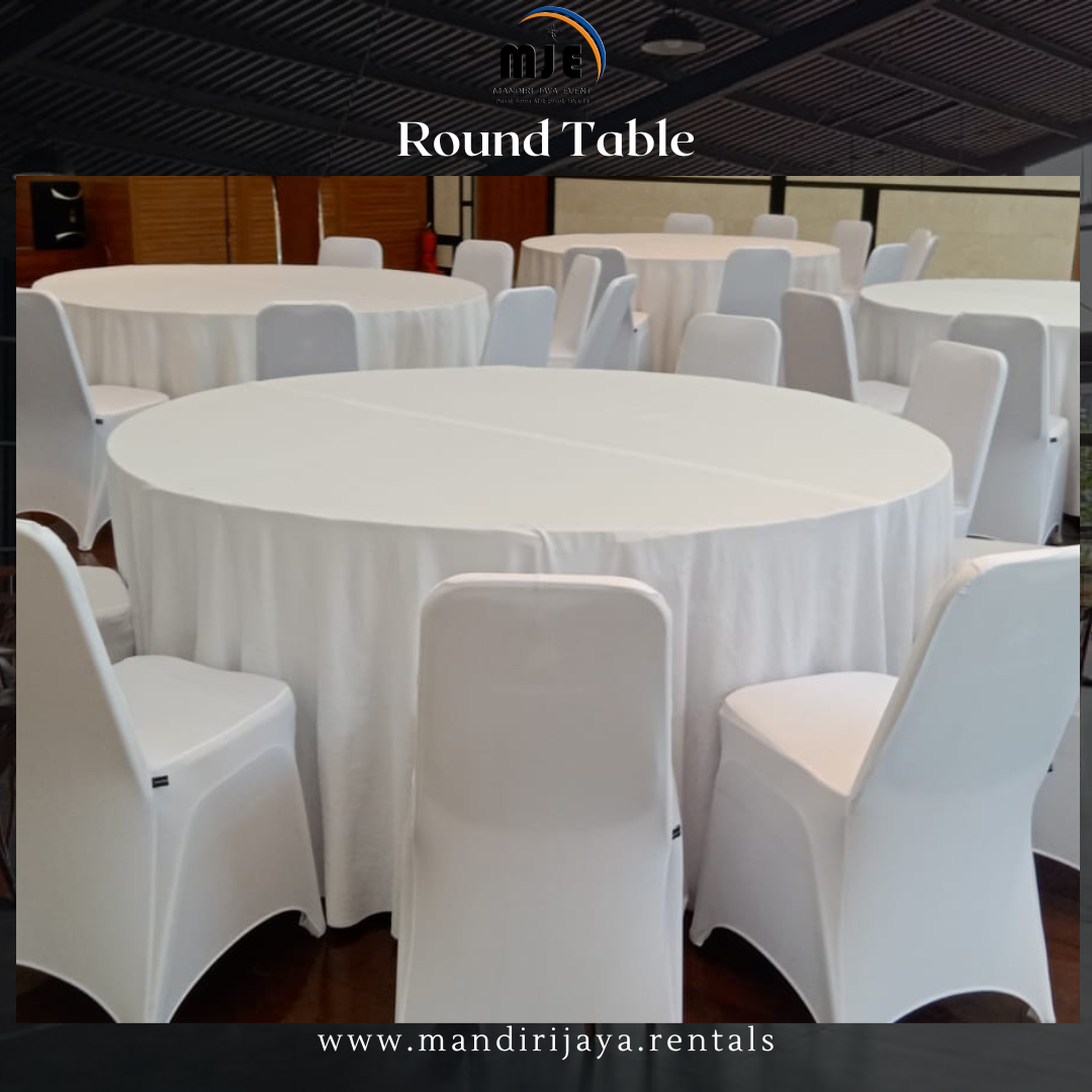 RENTAL ROUND TABLE NUANSA WARNA PUTIH CIPONDOH TANGERANG – Spesialis ...