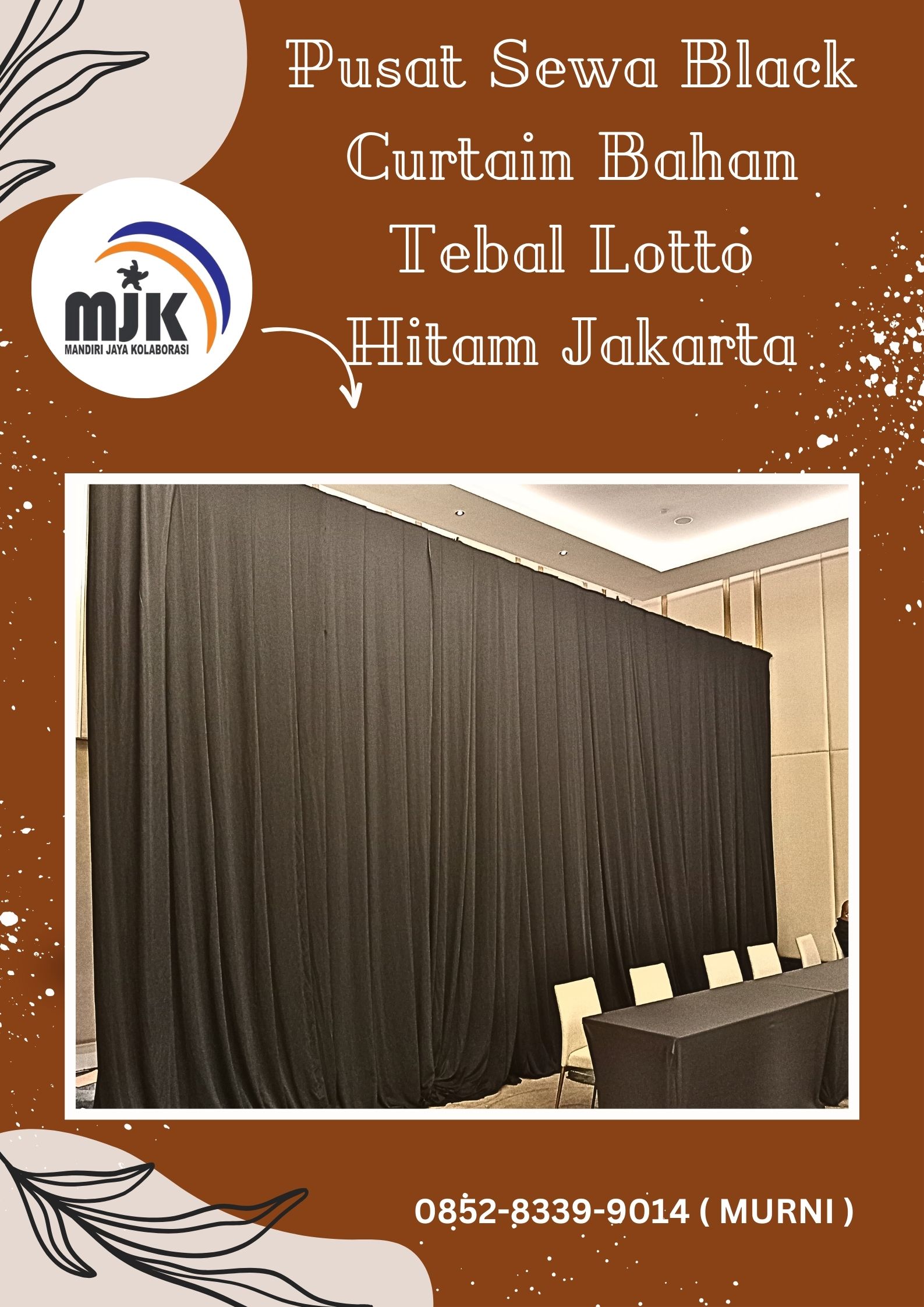 Black curtain – Spesialis Jasa Dekorasi Wedding di Jakarta