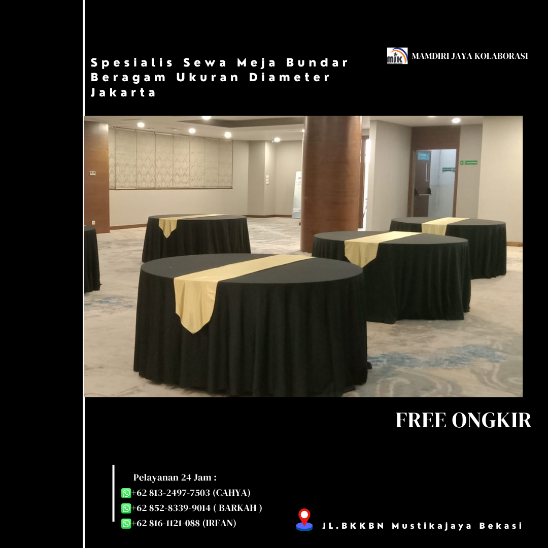 Spesialis Sewa Meja Bundar Beragam Ukuran Diameter Jakarta – Spesialis ...